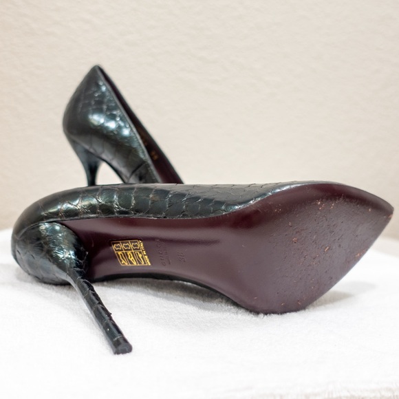 Gucci | Shoes | Gucci Vintage Python Heels | Poshmark